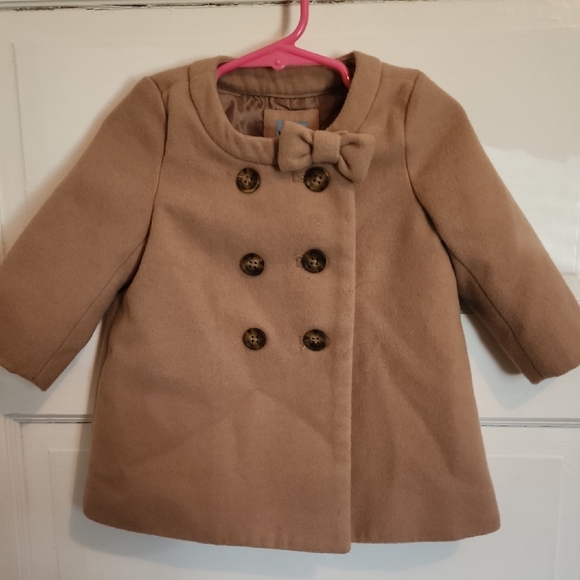 GAP | Jackets & Coats | Stylish Tan Kids Coat With Bow | Poshmark